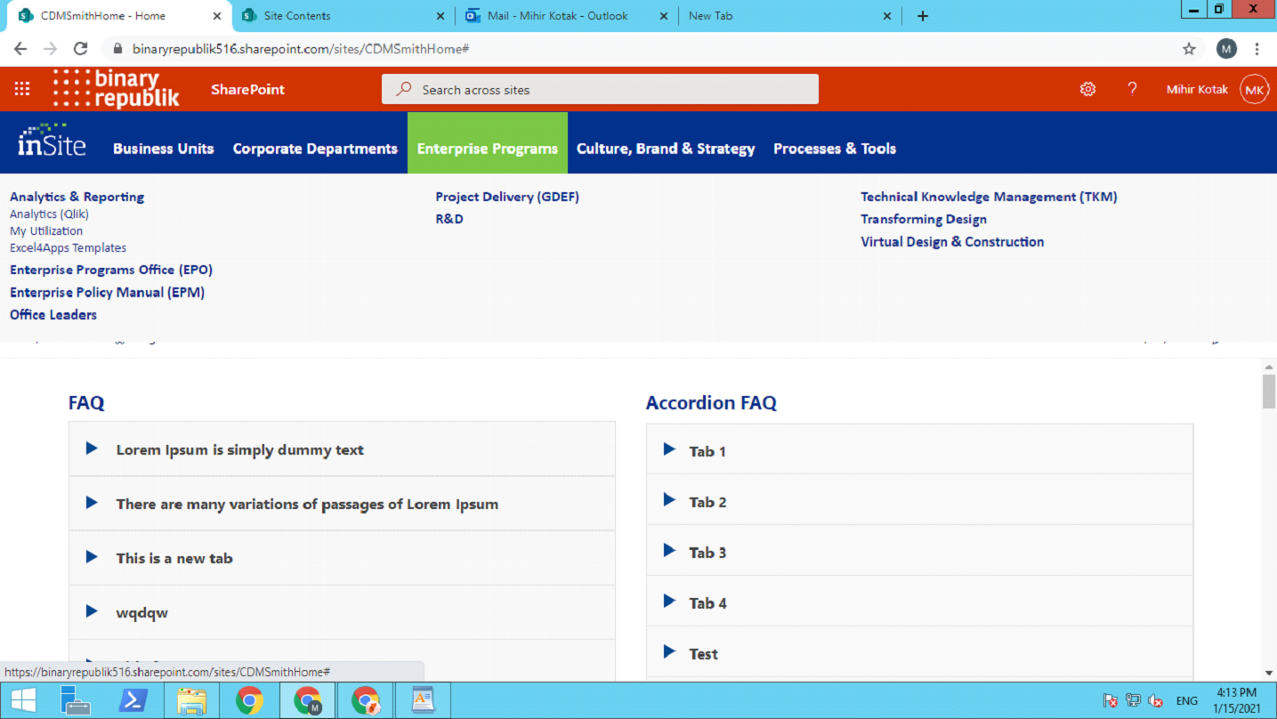 Microsoft technologies | AI solutions | Mobile applications | Salesforce